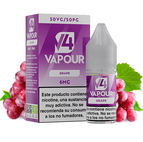 V4 Vapour Grape 10ml 6mg E-liquid | VapeStore
